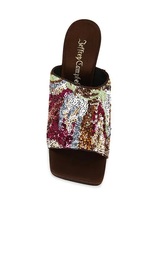 Jeffrey Campbell Aura Sequin Embellished Wedge Sandal