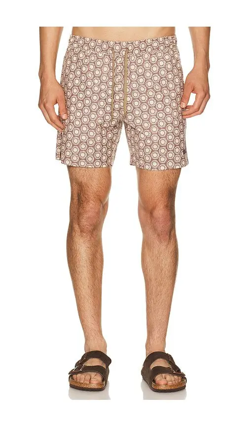Faherty Brand All Day 6" Swimtrunks - Brown