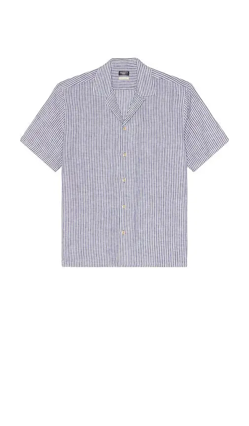 Faherty Brand Short Sleeve Laguna Linen Camp Shirt In . Also