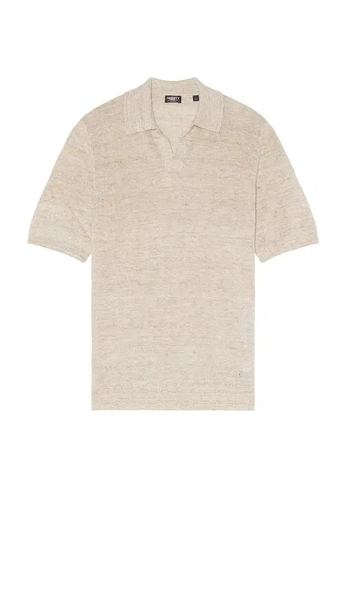 Faherty Brand Short Sleeve Linen Sweater Polo In . Also