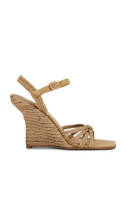Jeffrey Campbell Harvester Wedge Sandal - Tan