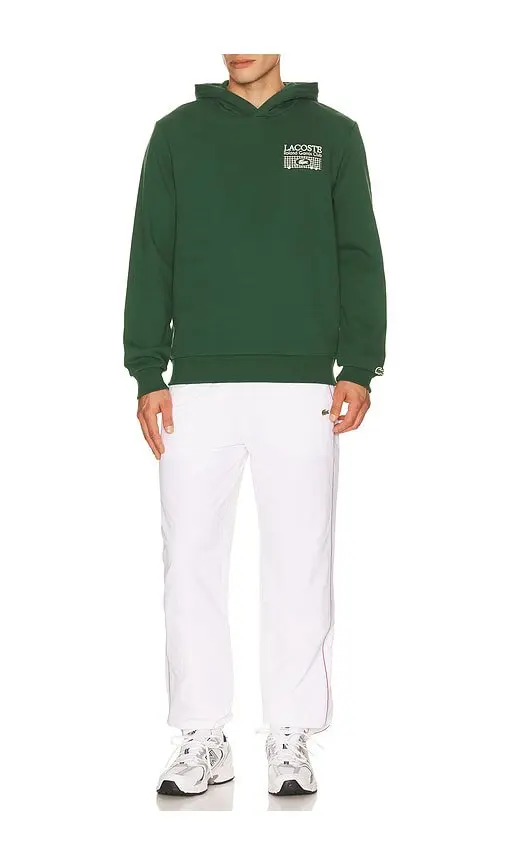 Lacoste Cotton Hoodie With Embroidered Design