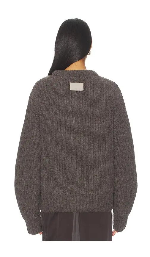 AYA MUSE Ribbed Crewneck Knit Sweater