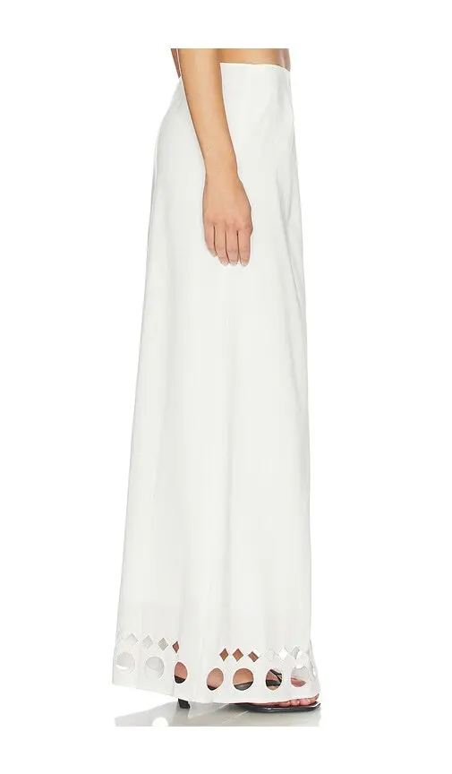 YELLOW THE LABEL X Revolve Silas Linen Skirt