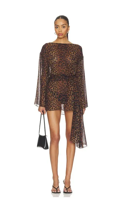 VIX PAULA HERMANNY X Rosie Huntington-whiteley Tammy Short Dress - Brown