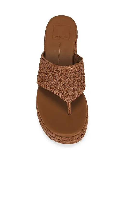 Dolce Vita Raffia Platform Sandals