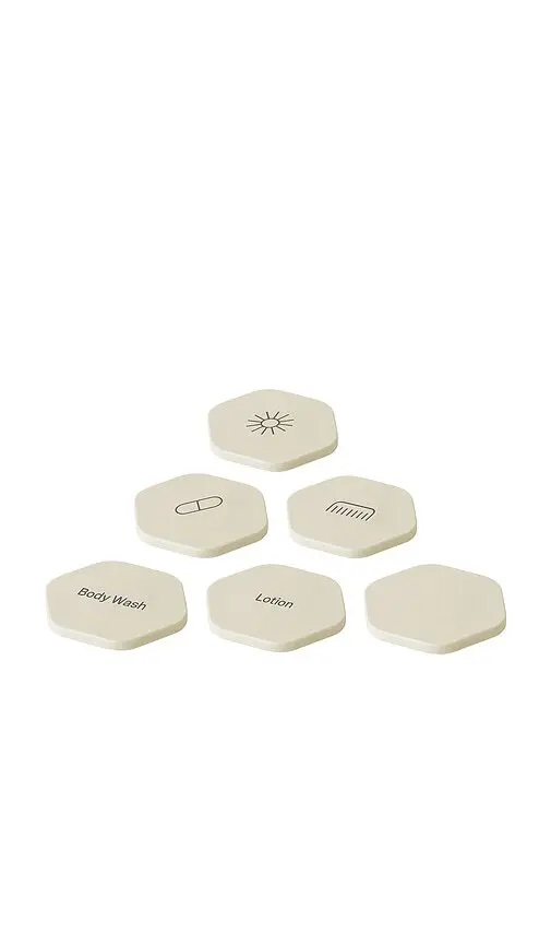 CADENCE Set Of Six Tiles - Tan