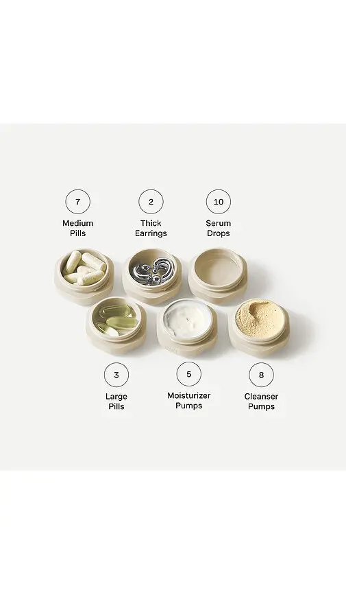 CADENCE Pill Case Set Small - Tan