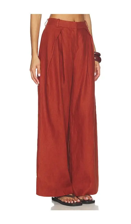Faithfull The Brand Sofia Trouser - Brick