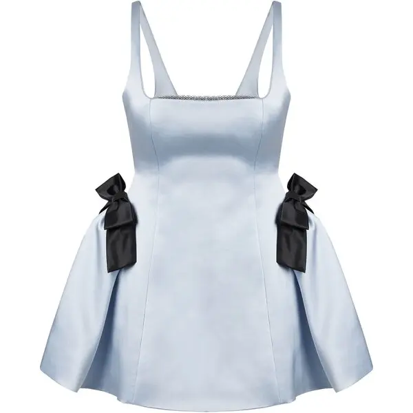 SCARLETT GASQUE Eclipse Mini Dress - Blue