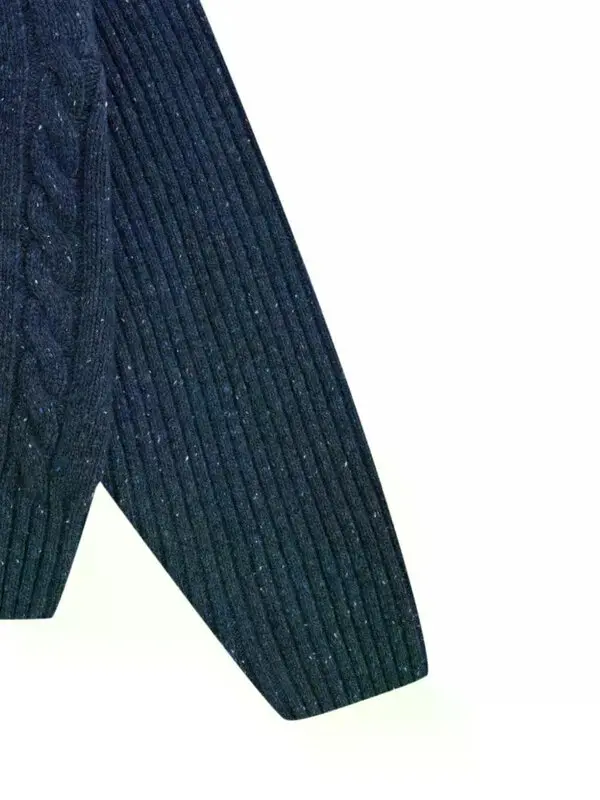 Gosha Rubchinskiy Cable-knit Flecked Sweater - Blue
