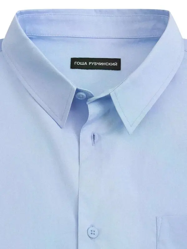 Gosha Rubchinskiy Chest-pocket Straight-fit Shirt - Blue