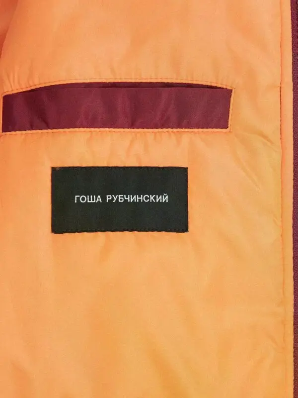 Gosha Rubchinskiy Padded Bomber Jacket With Pocket Detail