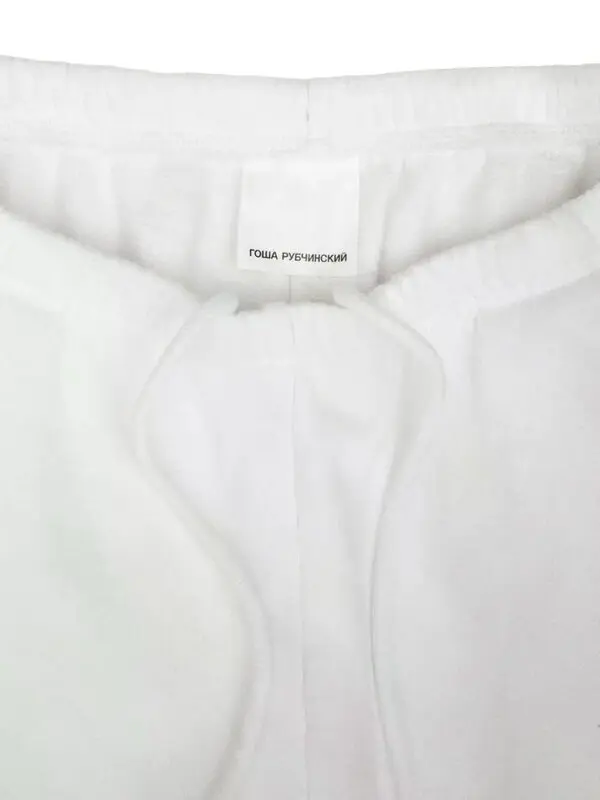 Gosha Rubchinskiy Logo-print Cuffed Track Pants - White
