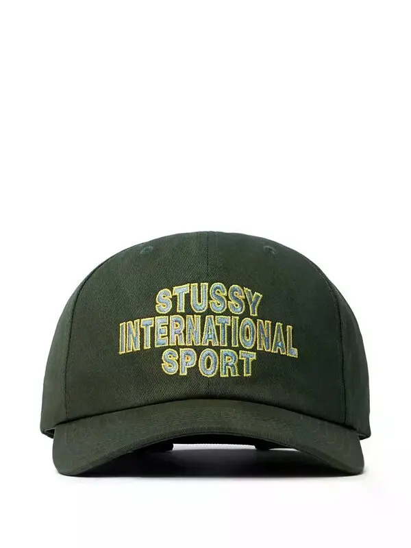 StÜssy Mid-depth Cap With Logo Embroidery - Green