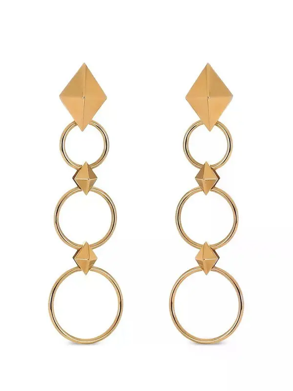 CADAR Python Drop Earrings - Gold