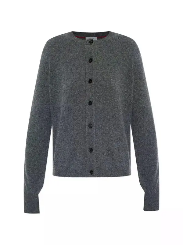 FERRAGAMO Cashmere Button-up Cardigan - Grey