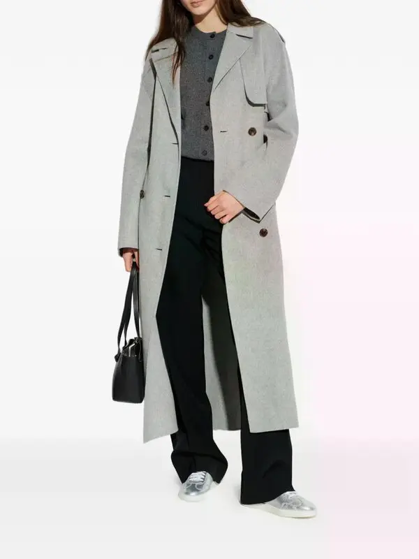 FERRAGAMO Cashmere Button-up Cardigan - Grey