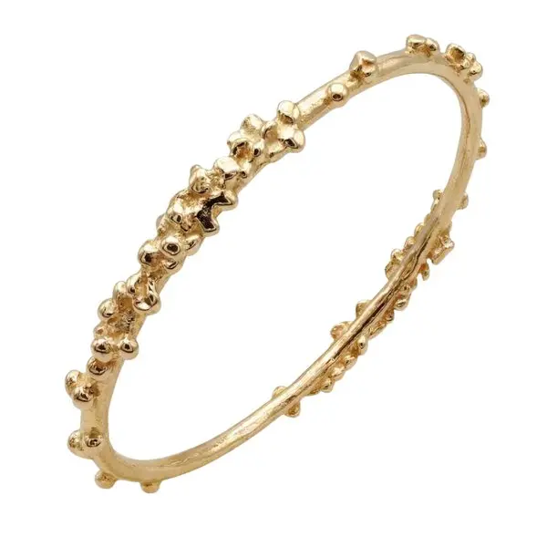 DAINTY LONDON Grain Bangle - Gold