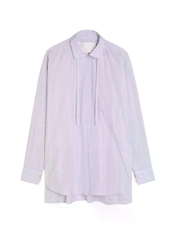 RÙADH Striped Button Shirt - White
