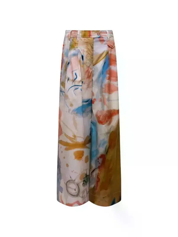 Ulla Johnson Motherwell Wide-leg Trousers - Neutrals