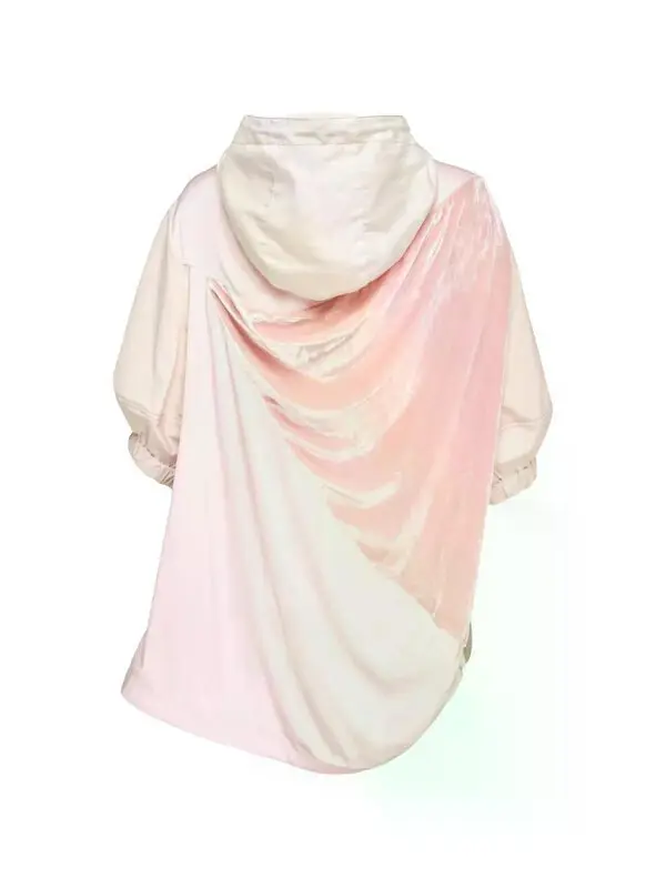 CAROLINE HU Collage Draped Hoodie