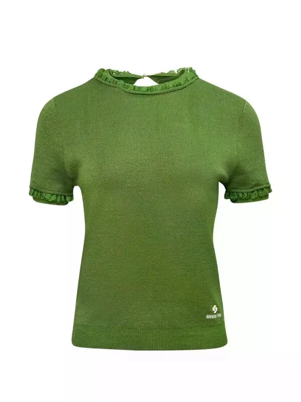 SHUSHU/TONG Ruffled Short-sleeve Jumper