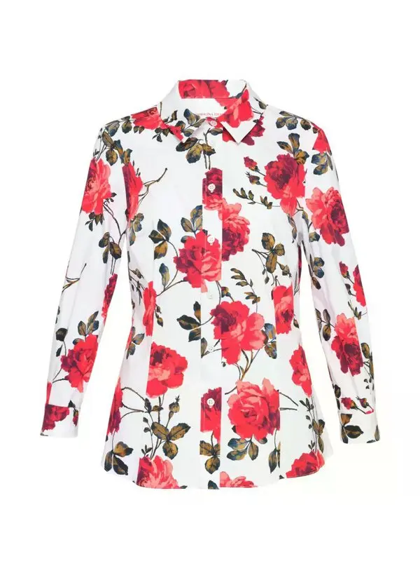 Carolina Herrera Floral-print Button-down Shirt