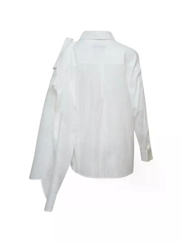 GRACE ELWOOD Off-shoulder Draped Shirt