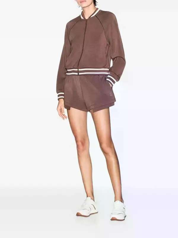 Armani Exchange Striped Trim Zip-up Sweatshirt