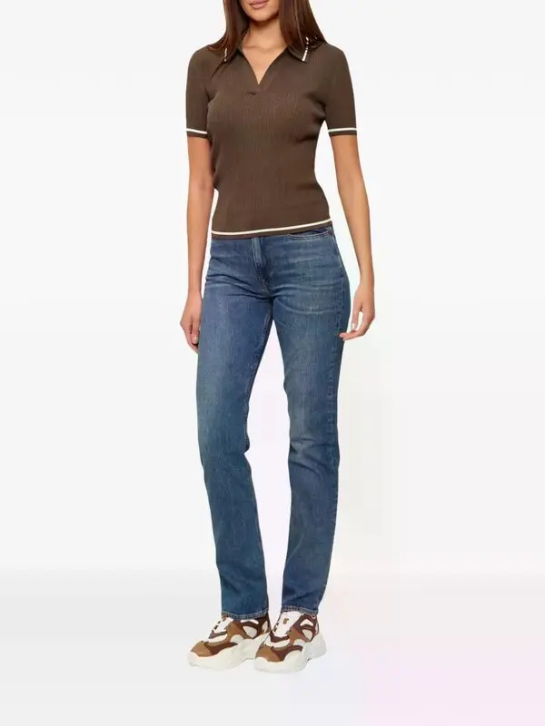 Armani Exchange Cable-knit Short-sleeve Sweater