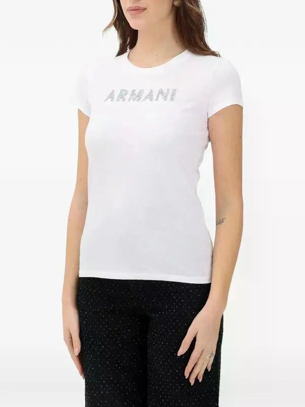 Armani Exchange Glitter-logo T-shirt