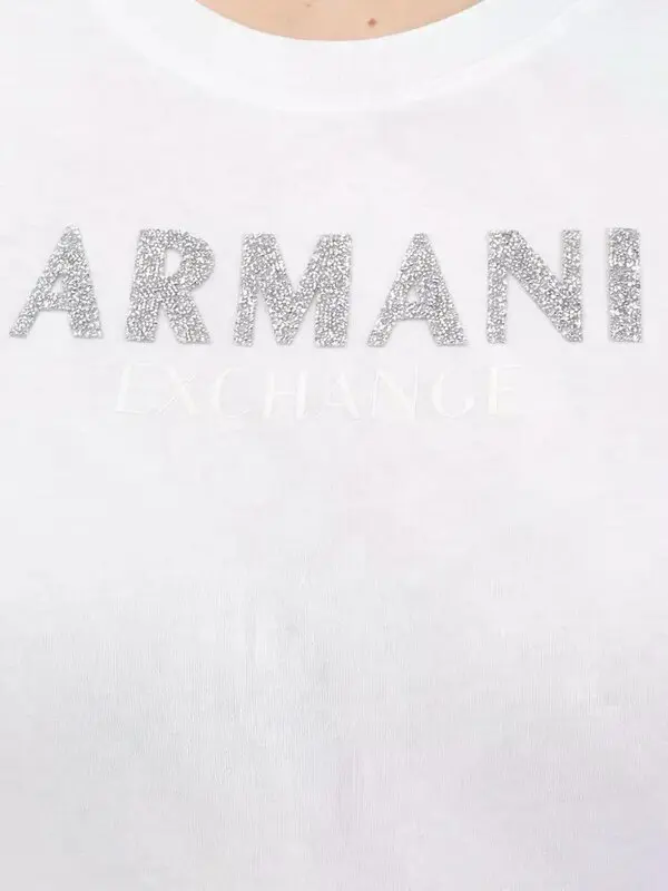 Armani Exchange Glitter-logo T-shirt