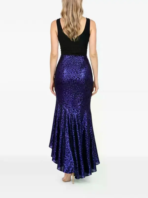 ROSERRY Tango Sequin-embellished Skirt - Blue