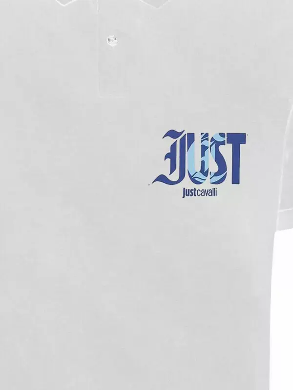 Just Cavalli Logo-print Cotton Polo Shirt