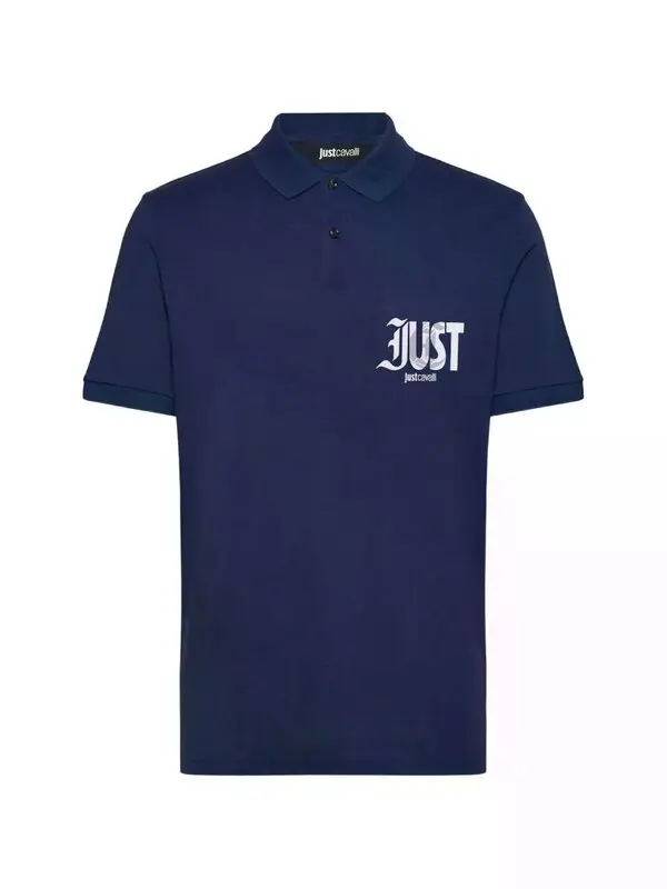 Just Cavalli Logo-print Cotton Polo Shirt