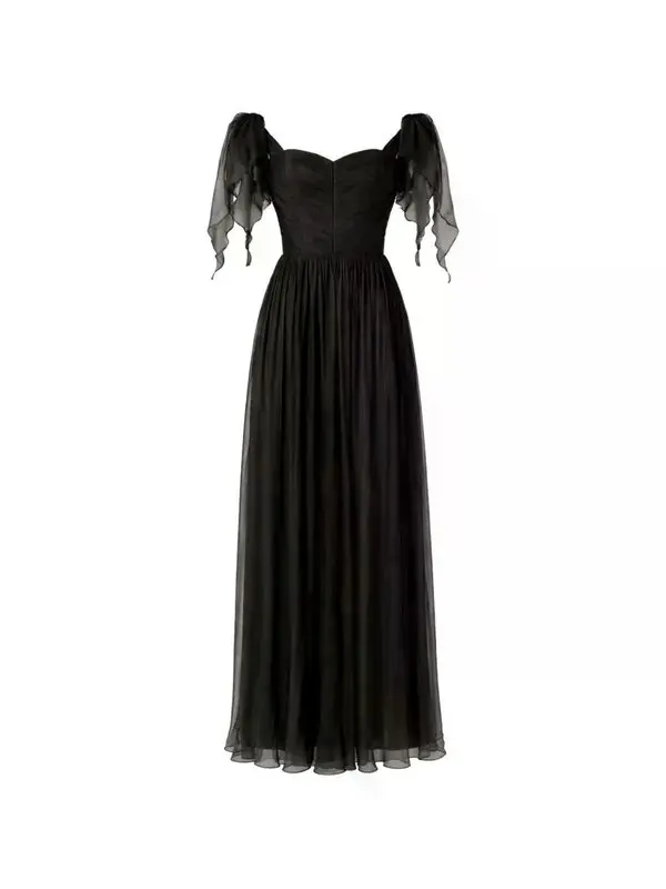 ROSERRY Elizabeth Off-shoulder Maxi Dress - Black