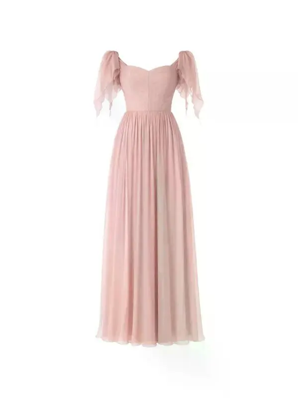 ROSERRY Elizabeth Lace-up Dress - Pink