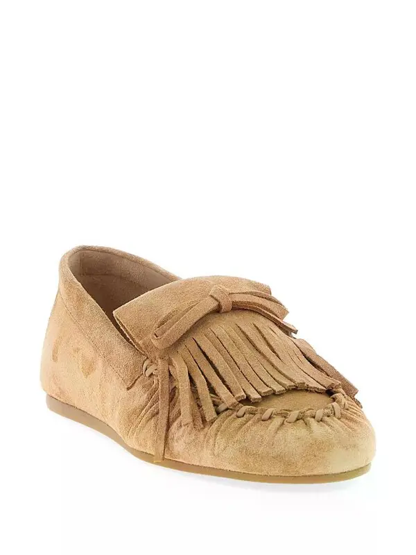 STUART WEITZMAN Britt Fringe Driver Loafers