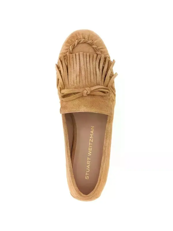 STUART WEITZMAN Britt Fringe Driver Loafers
