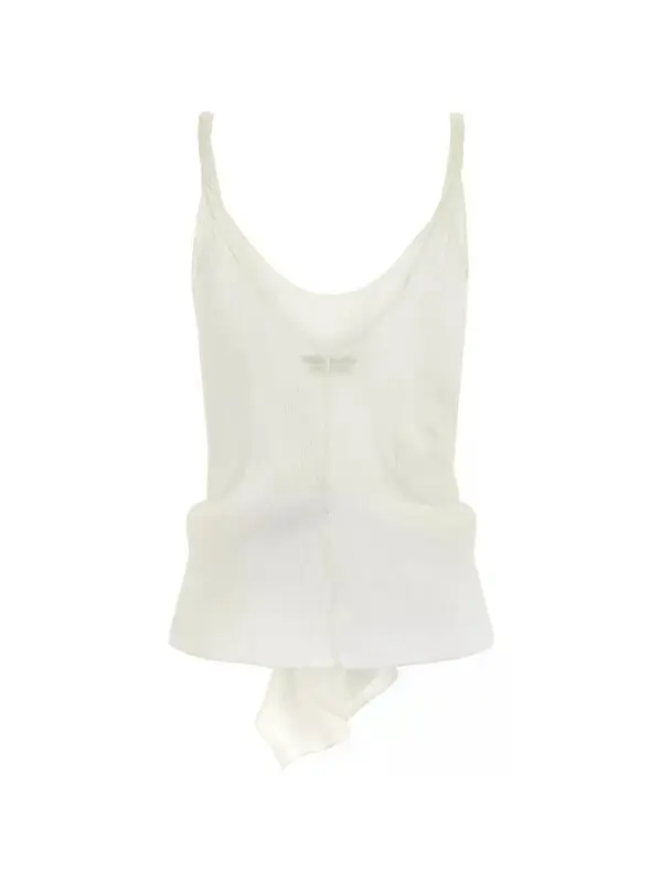 JW Anderson Crinkled Knot-detail Blouse - Neutrals