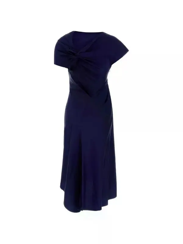 Victoria Beckham Asymmetric Twist Dress - Blue