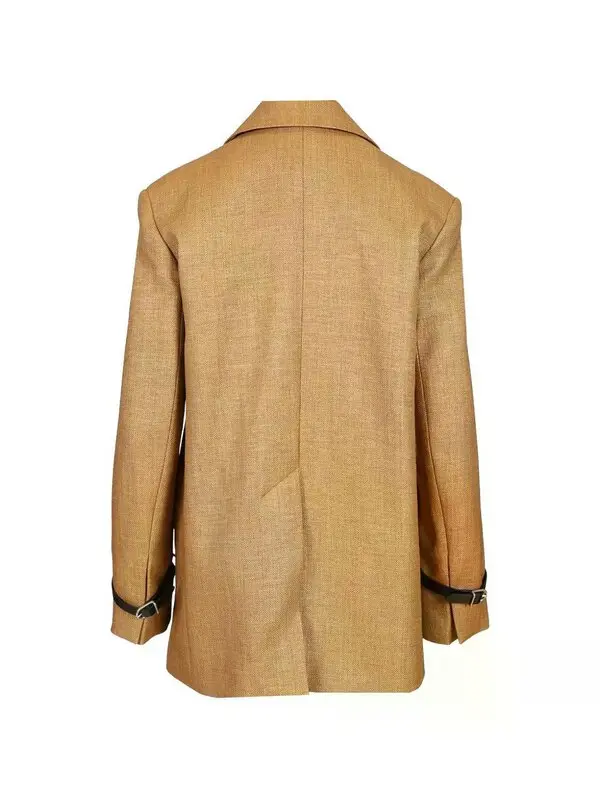 DURAZZI MILANO Raffia-effect Double-breasted Coat