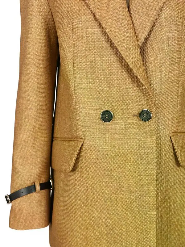 DURAZZI MILANO Raffia-effect Double-breasted Coat