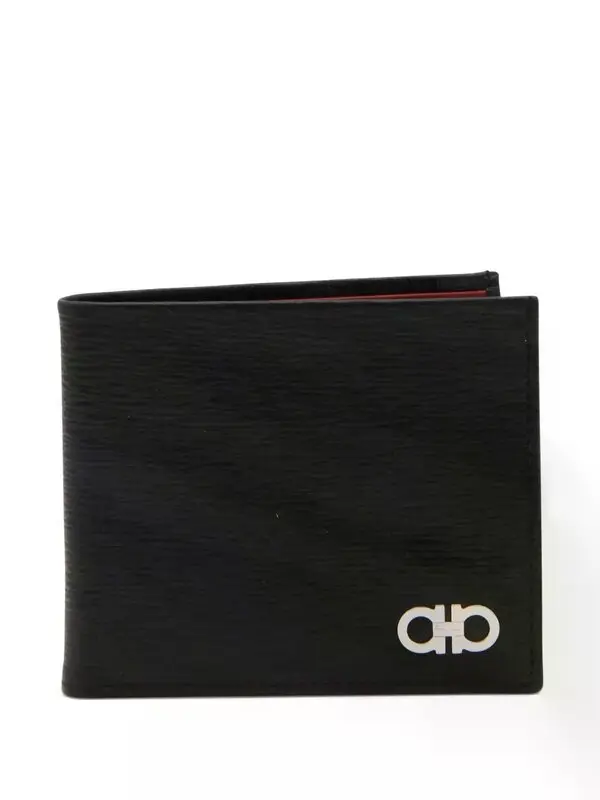 FERRAGAMO Gancini Bi-fold Wallet - Black