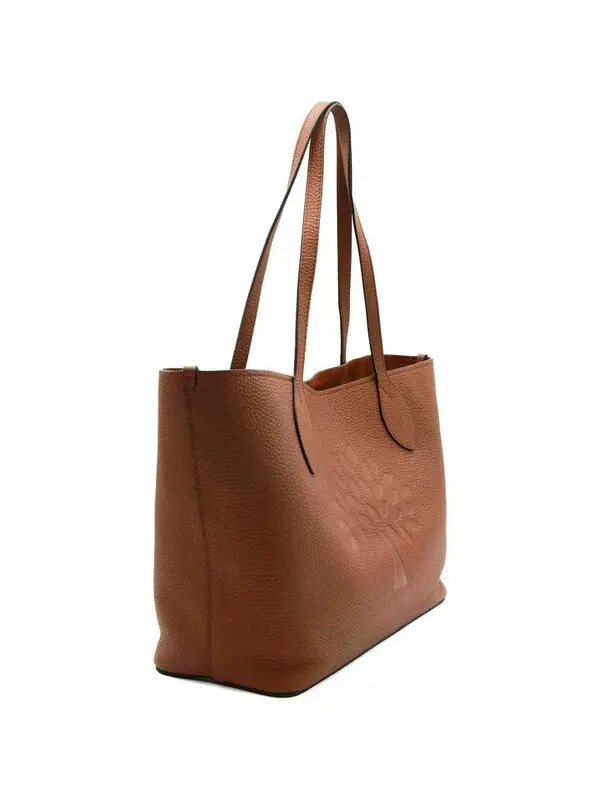 Mulberry Tree Leather Tote Bag - Brown