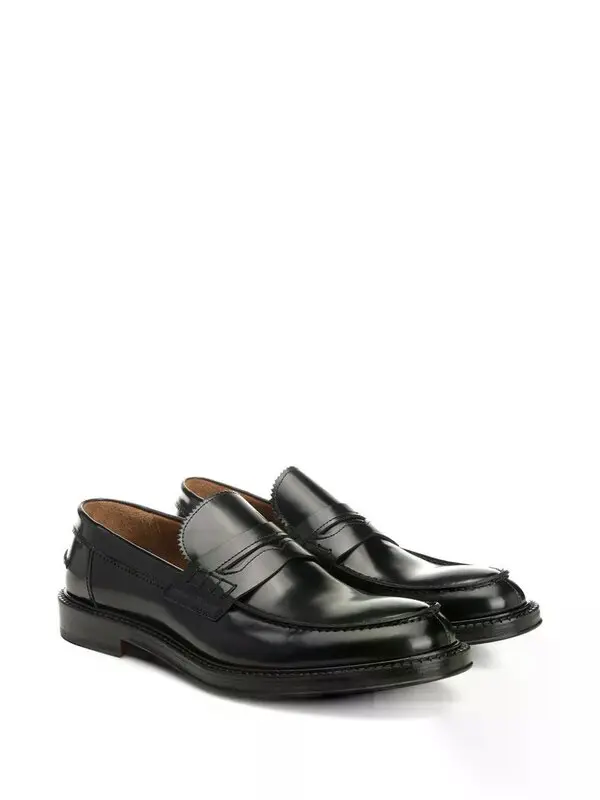 CORVARI Brushed-leather Loafers