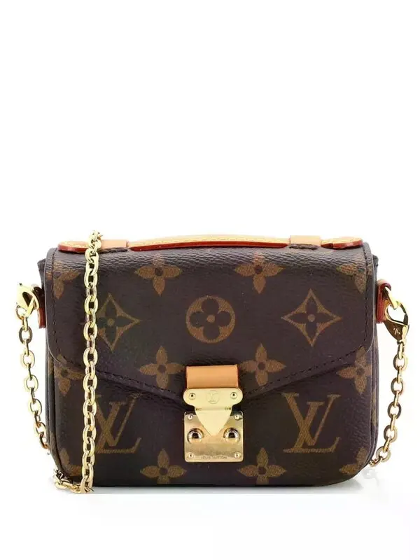 LOUIS VUITTON Micro Metis Monogram Canvas Crossbody Bag - Brown