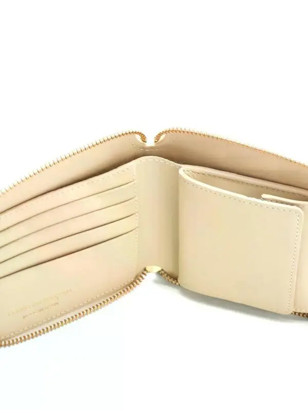 Comme Des Garçons Zip-around Leather Wallet - Neutrals