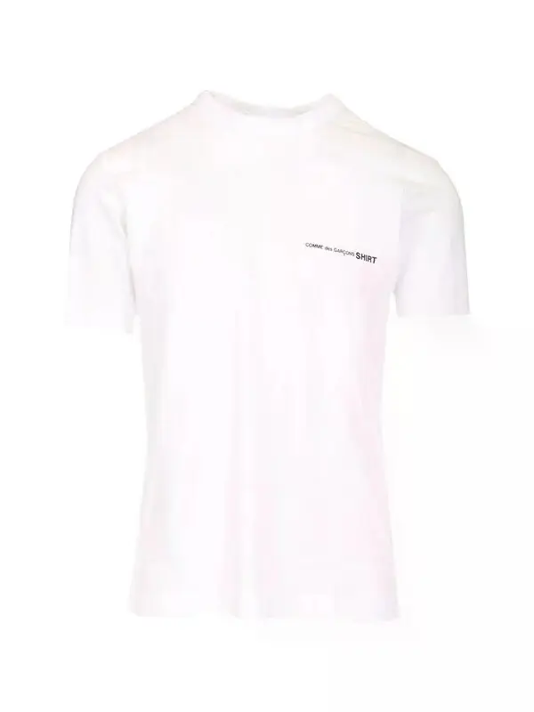 Comme Des Garçons Logo-print T-shirt - White
